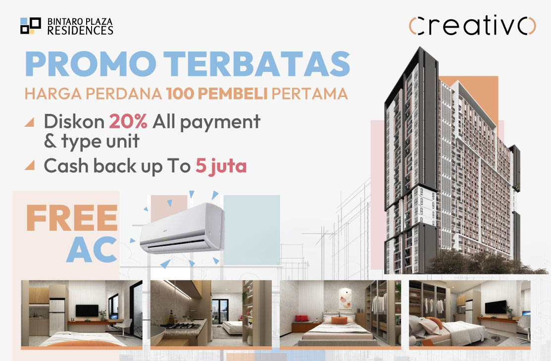 Promo – Apartemen Creativo Bintaro